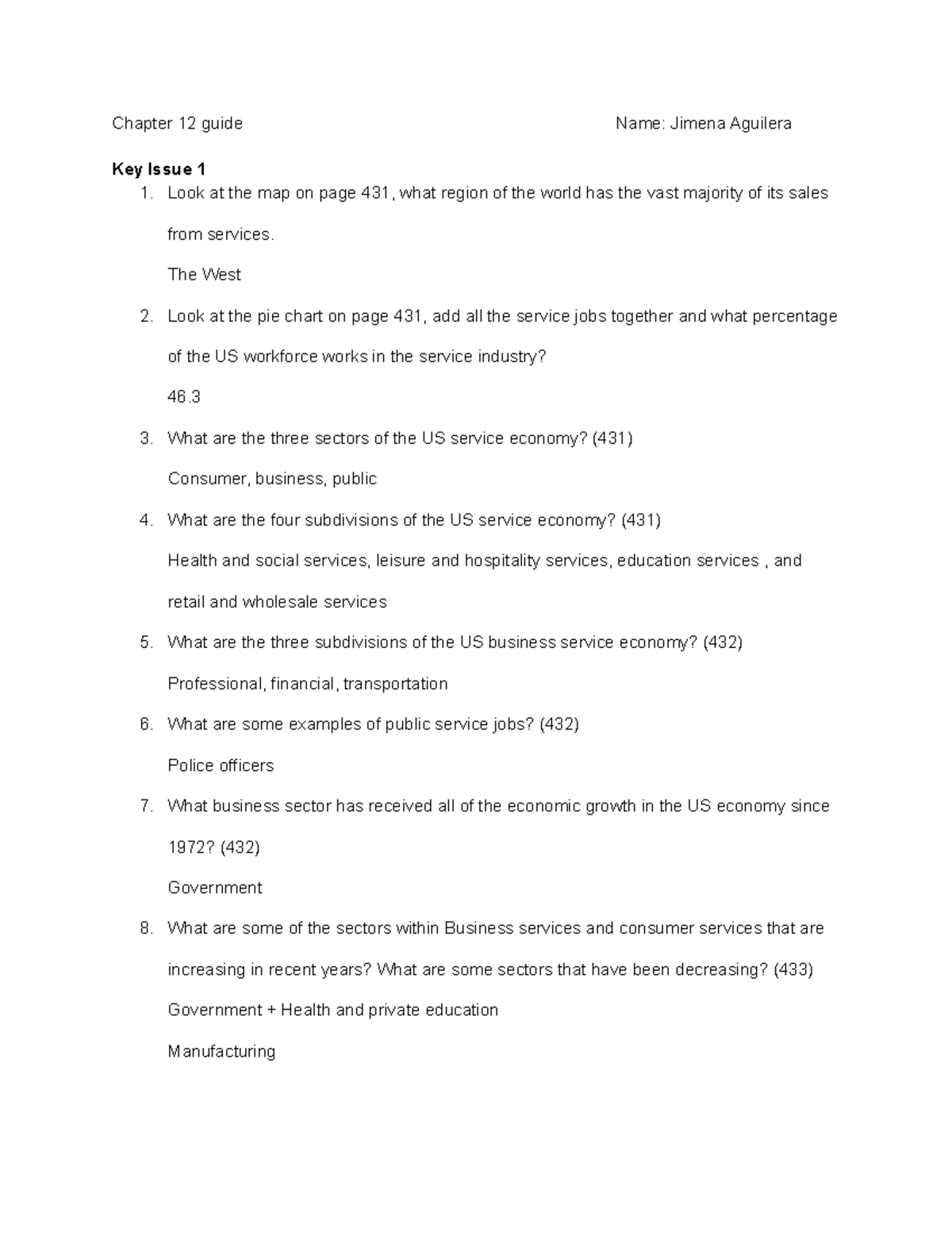 Human Geography Chapter 12 Guide - Chapter 12 guide Name: Jimena ...