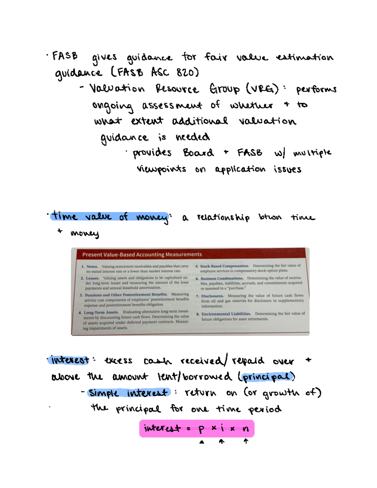 ACC301 Chapter 6 - FASB gives guidance for fair value estimation ...