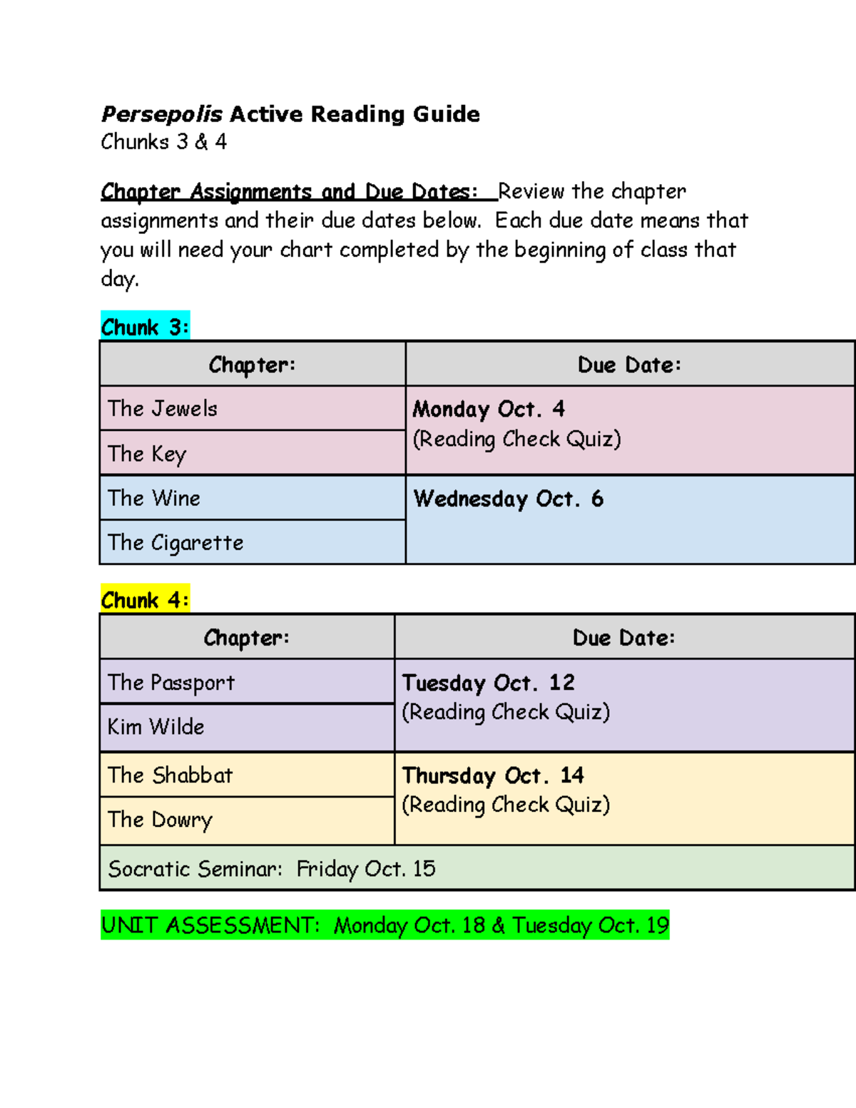 Persepolis Active Reading Guide - Persepolis Active Reading Guide ...