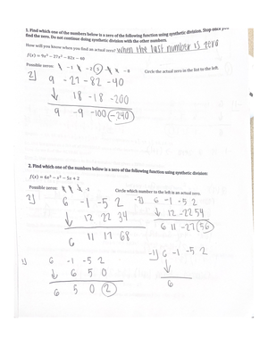 Connecting solutions to equations and zeros of function to factors ...
