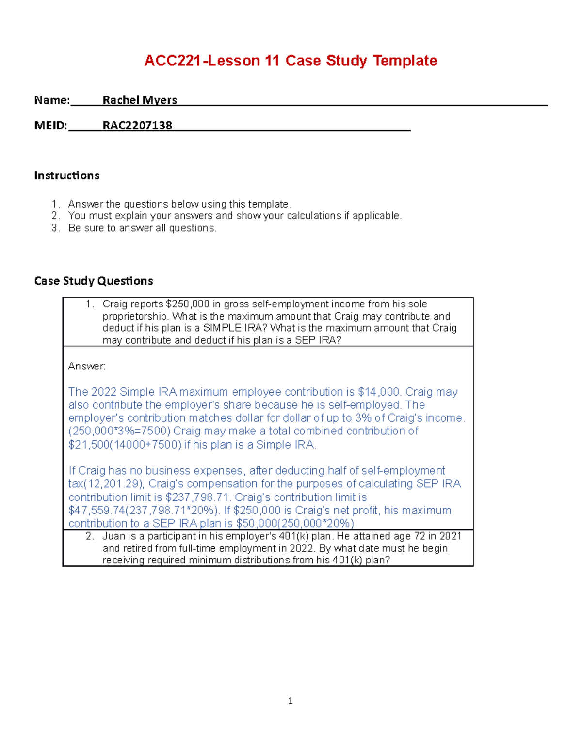L11 Case Study - Lesson Assignment - ACC221-Lesson 11 Case Study ...