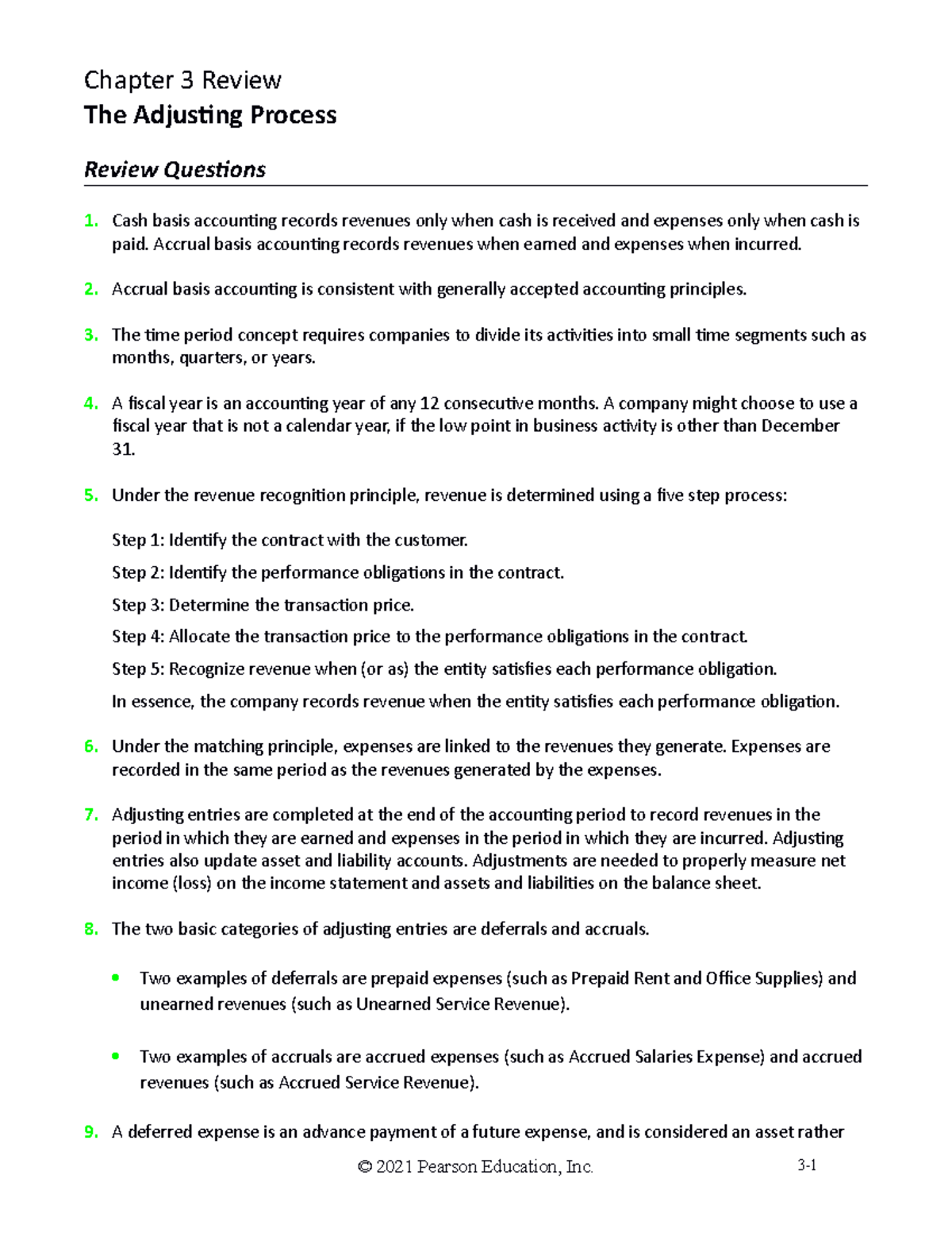 Chapter 3 Review - Professor Asphaga. - Chapter 3 Review The Adjusting ...