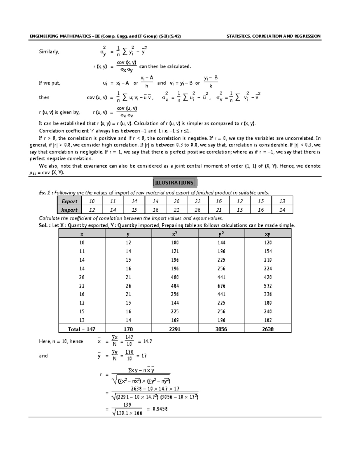 Question Bank Correlation - $ $ % &'( )** )+ &,( 0 - Studocu