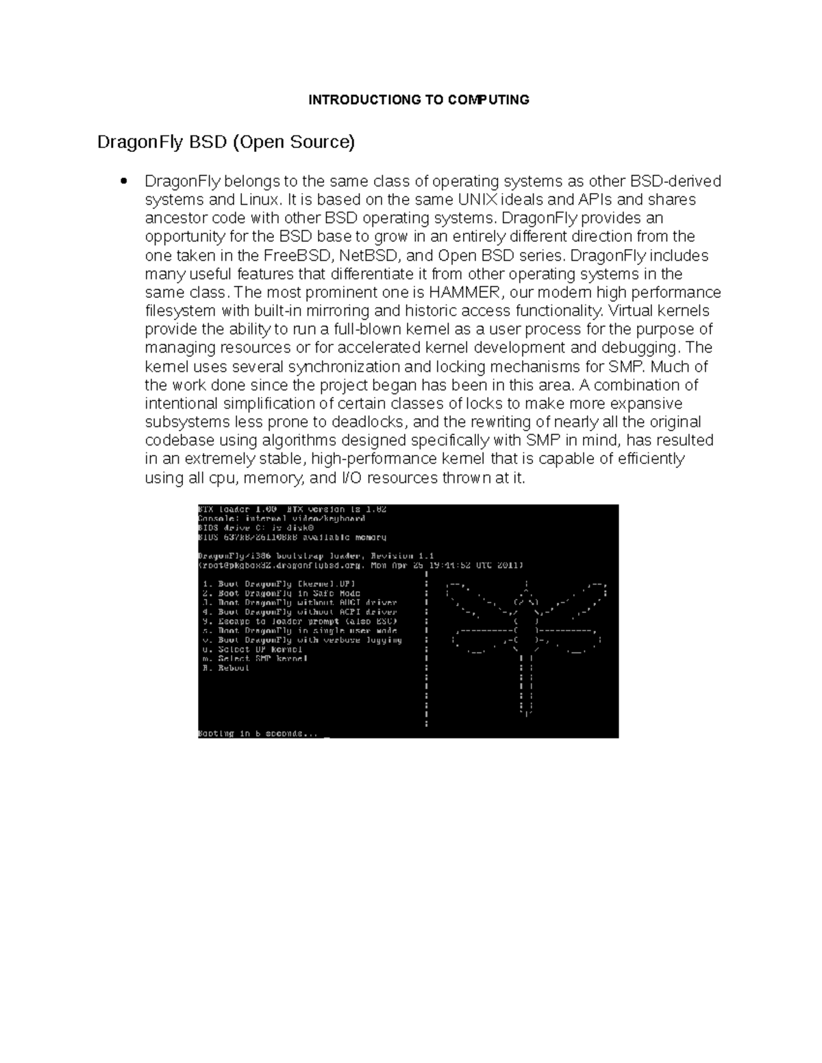 Computing - Introduction to Computing - Studocu