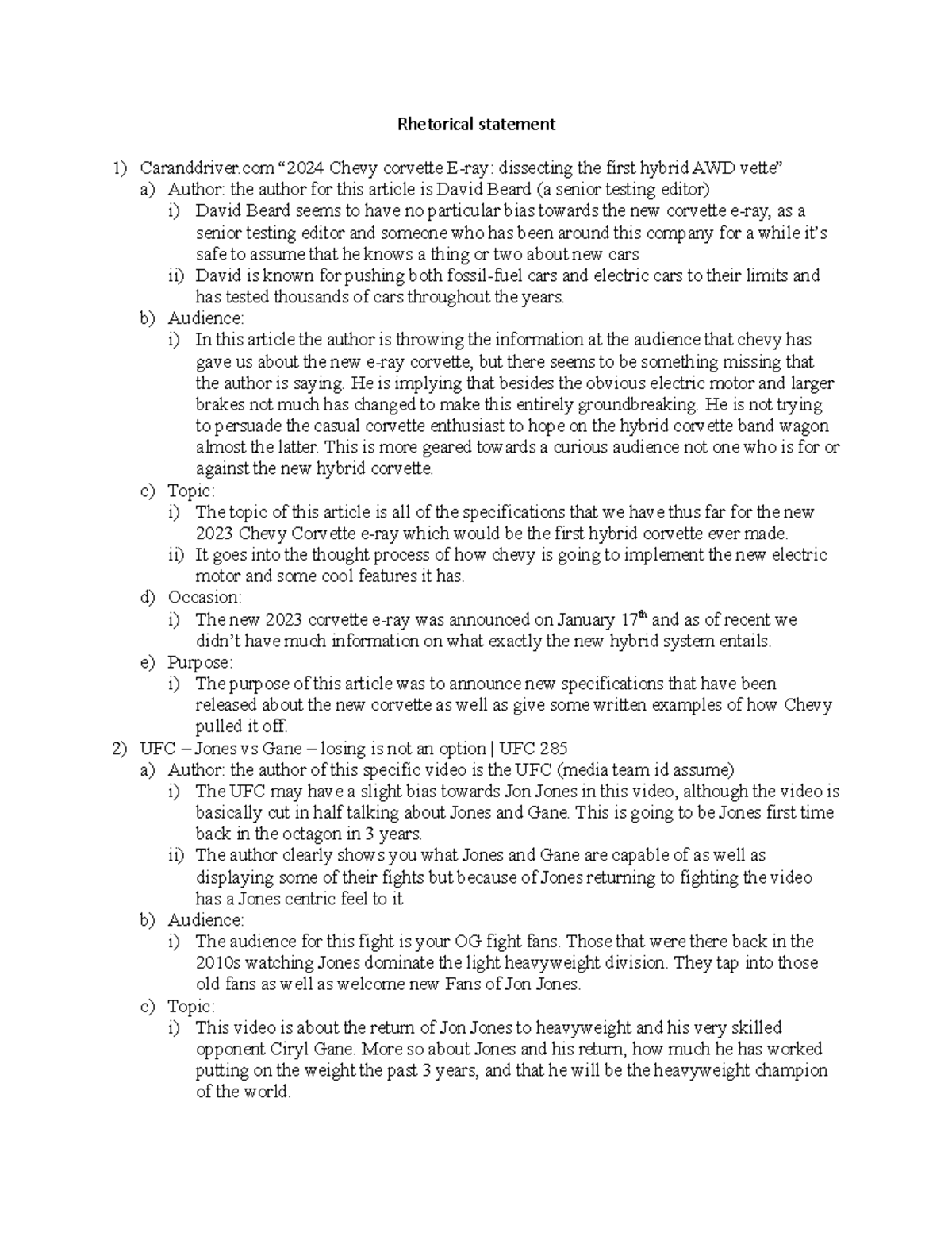 Rhetorical statement - Rhetorical statement Caranddriver “2024 Chevy ...