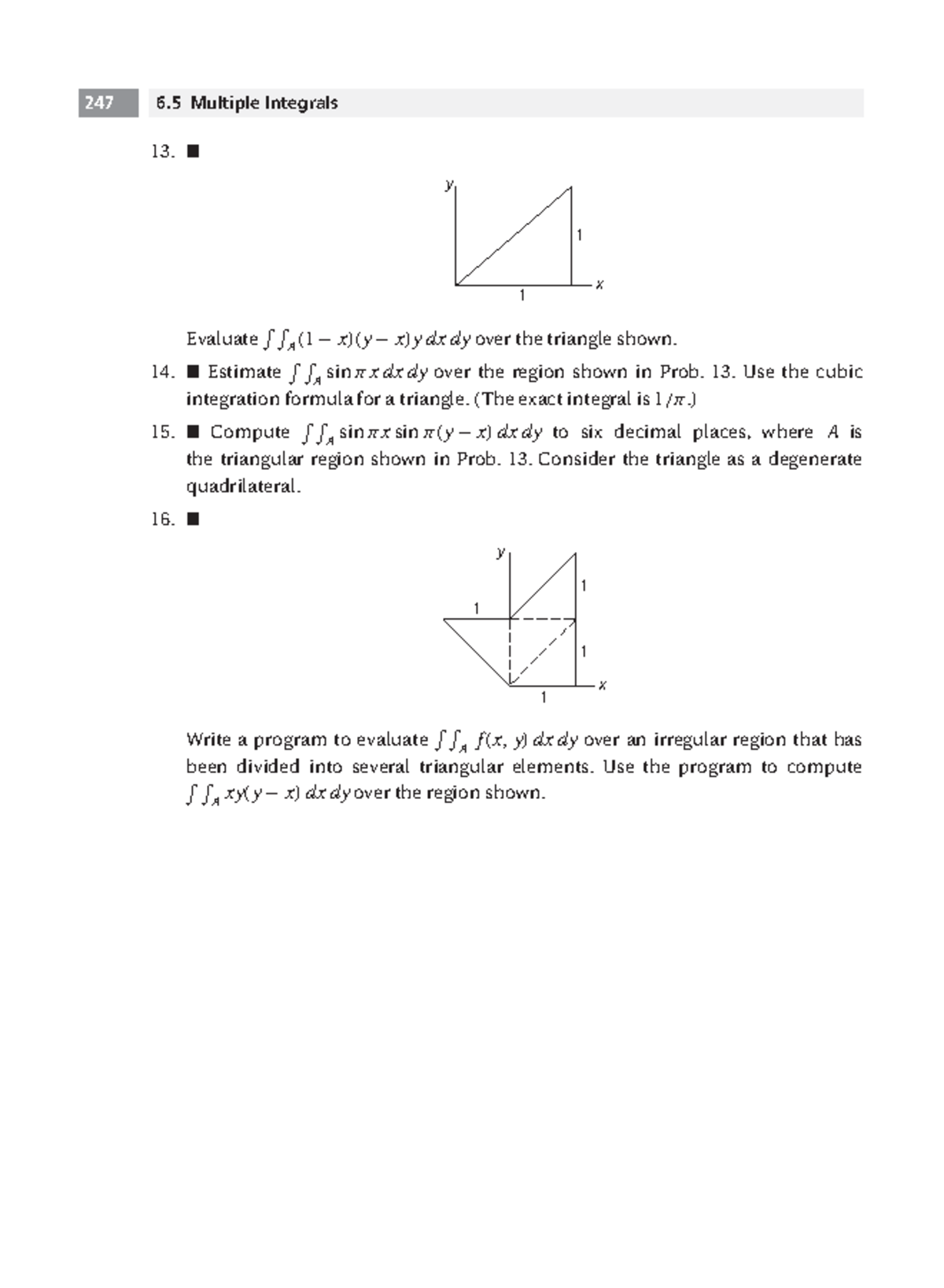 Numerical Method with Python-86 - 247 6 Multiple Integrals 1 1 x y ...