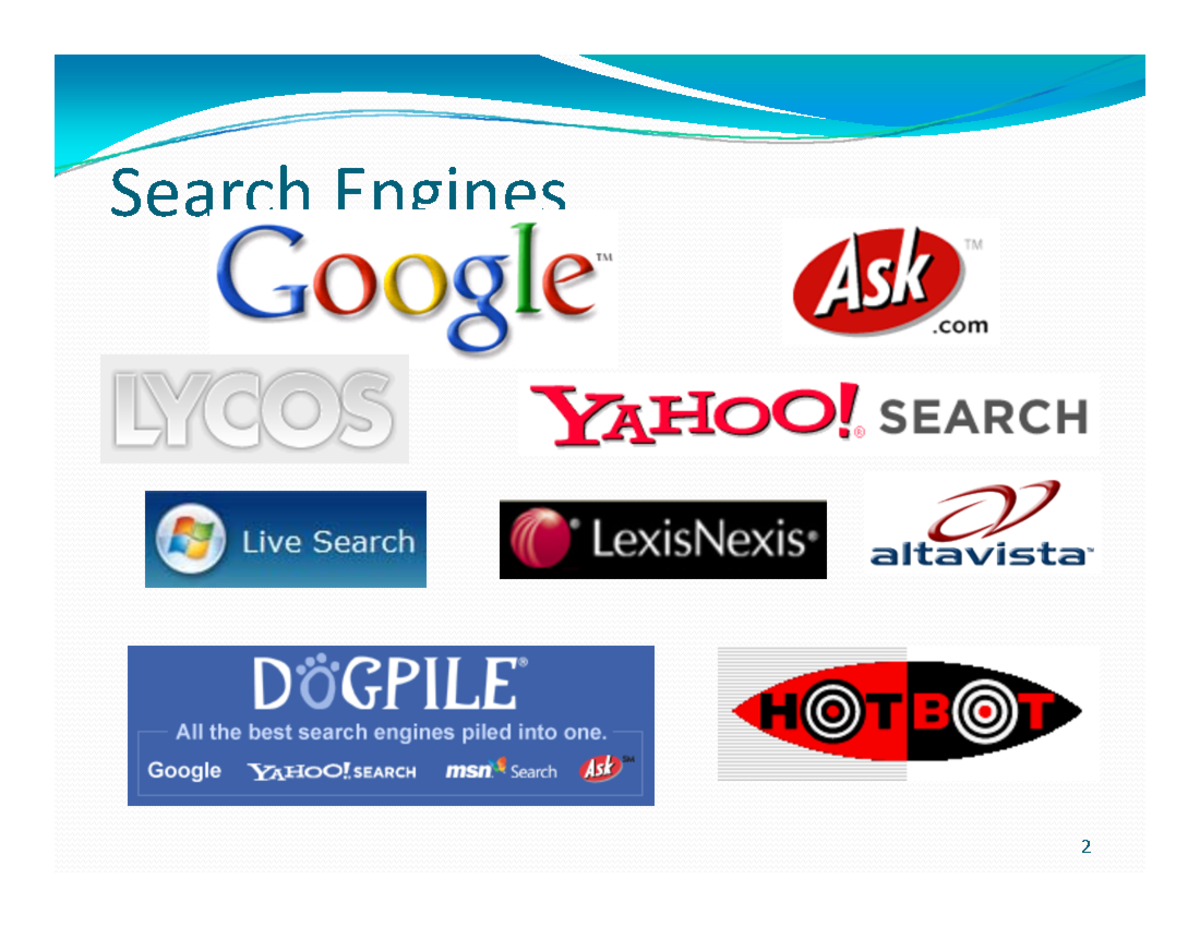 Search Engines Basics - Lecture notes 3 - 5 - Computer Science - Studocu