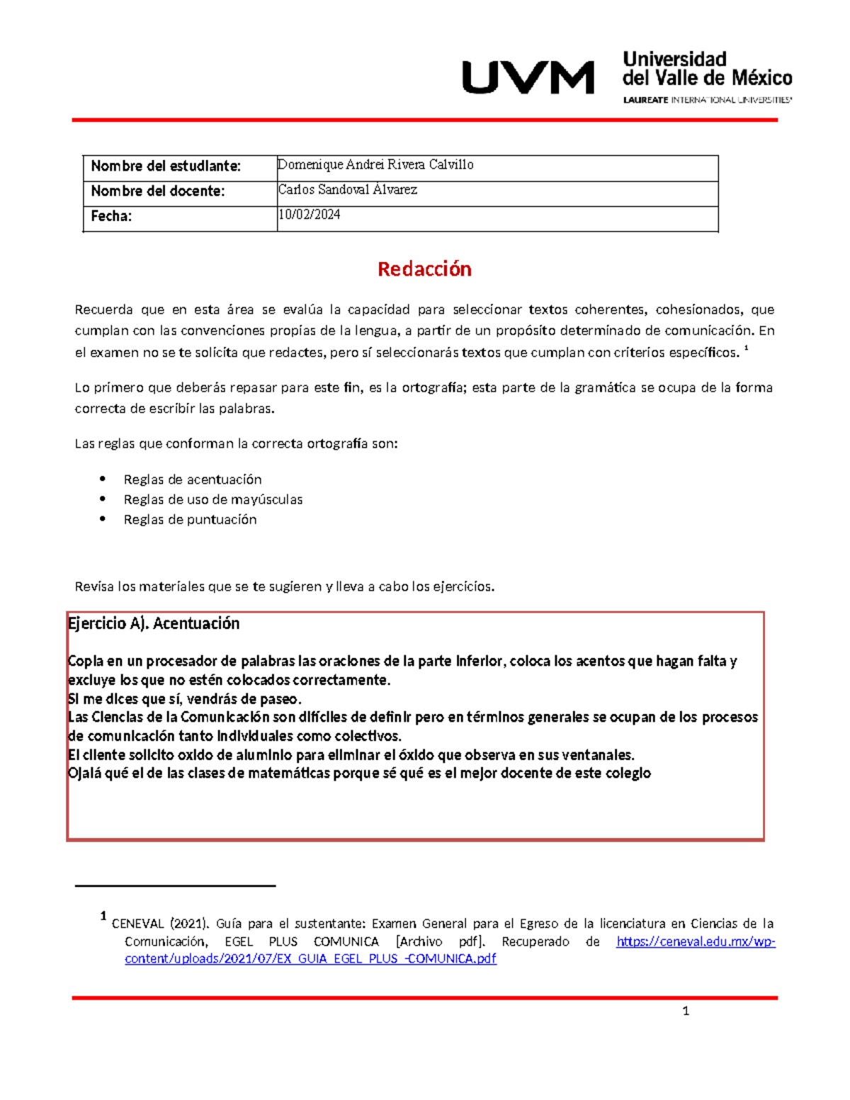 22983016 - dsdsa sfas asfsfasf arfsfa - Ejercicio A). Acentuación Copia ...