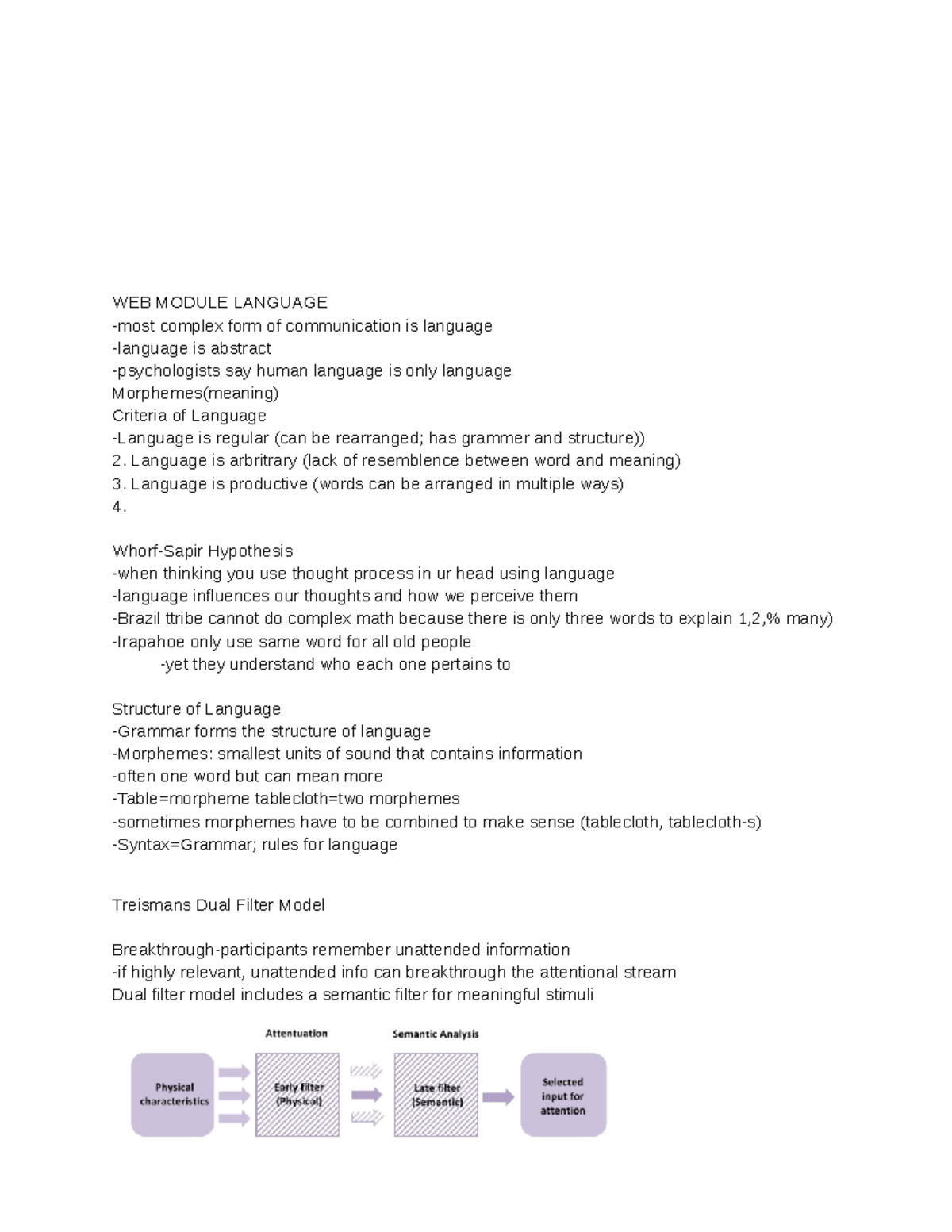 Module notes psych-2 - WEB MODULE LANGUAGE -most complex form of ...