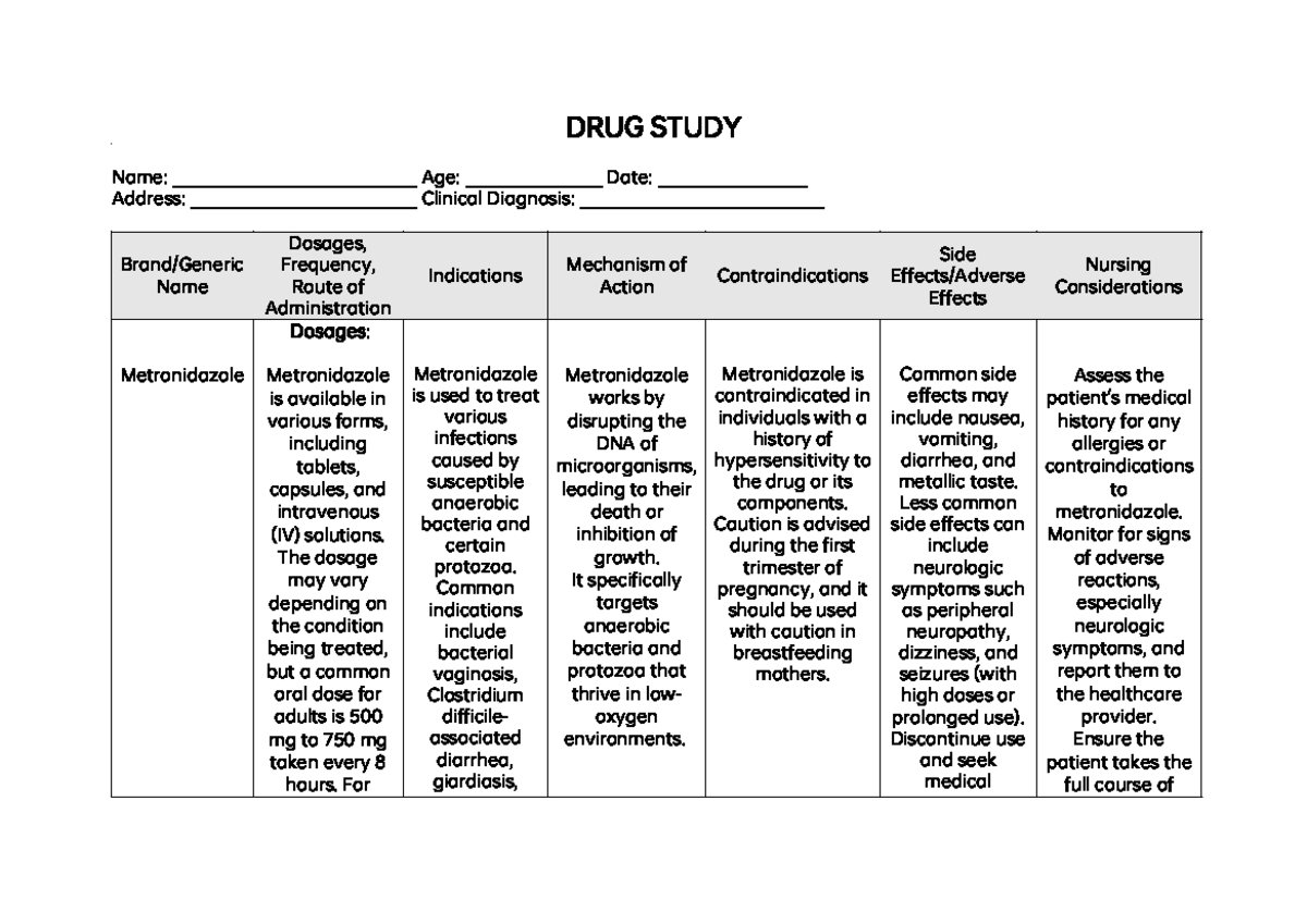 DRUG- Study-3 - None - DRUG STUDY Name ...