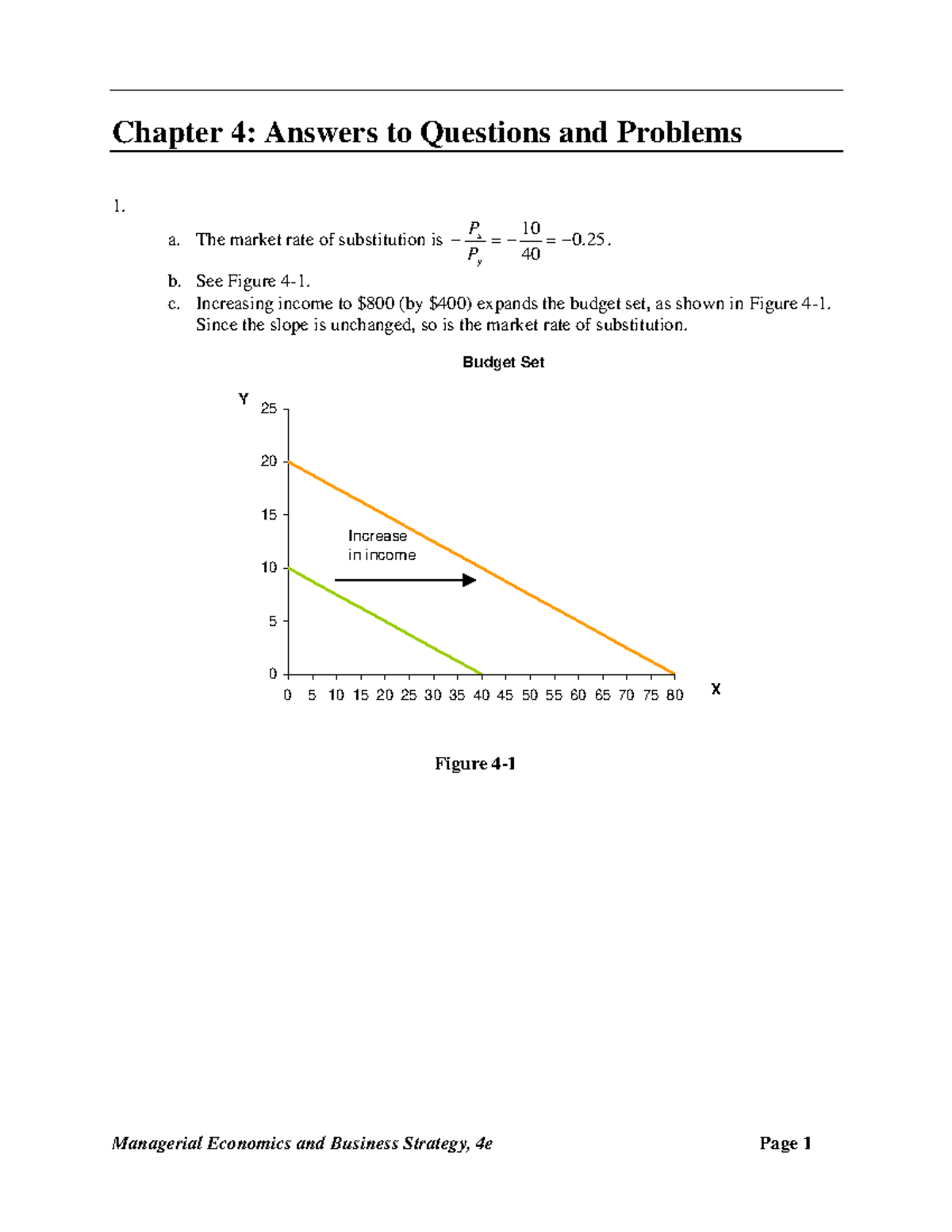 Chapter 4 Answers to Questions and Probl - Managerial Economics and ...
