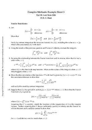 Lecture notes, lecture 1 - . 1B METHODS LECTURE NOTES Richard Jozsa ...
