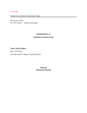 SCC LAB 9 - Lab Report 10 - LaGuardia Community College General ...