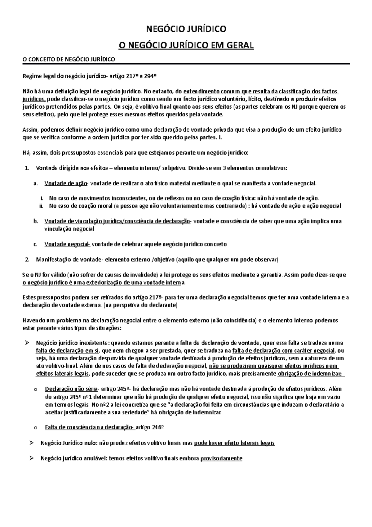 Negócio Jurídico - fgdf gdgr er tretet td - NEGÓCIO JURÍDICO O NEGÓCIO ...