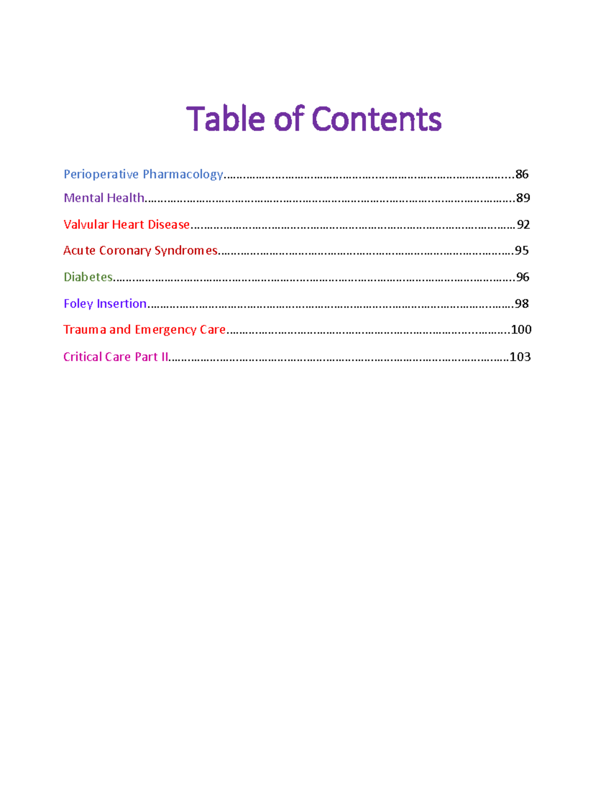 Cece s Study Guides Part 2 - Table of Contents @cecestudyguides ...