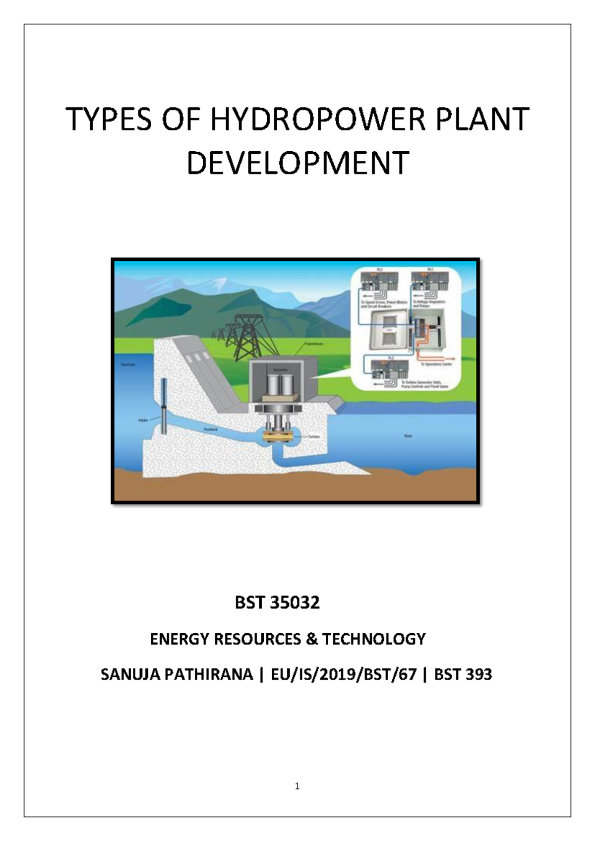 Types OF Hydropower Plant Development - TYPES OF HYDROPOWER PLANT ...