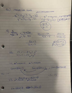 Multiplying, Adding Factors Math 098 Test - MATH 098 - Studocu
