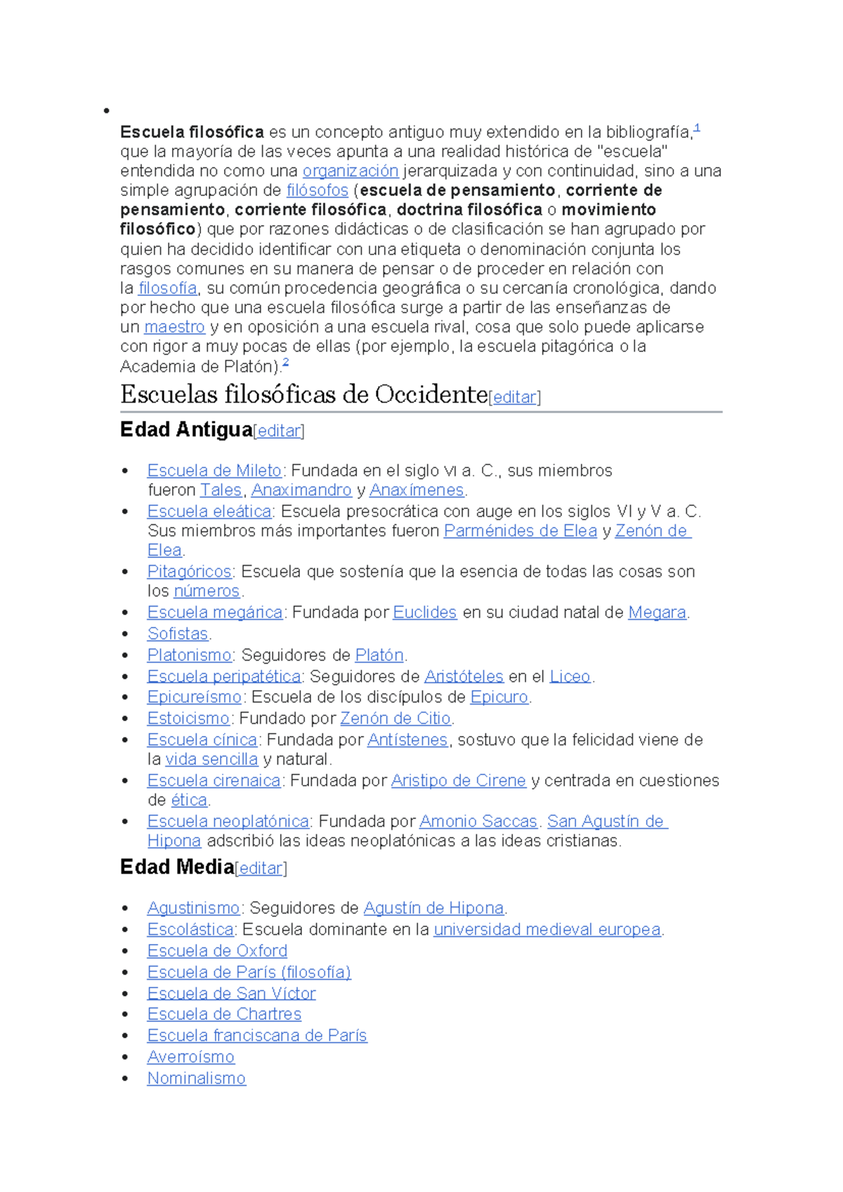 Escuelas filosoficas - xxcxc - Escuela filosófica es un concepto ...