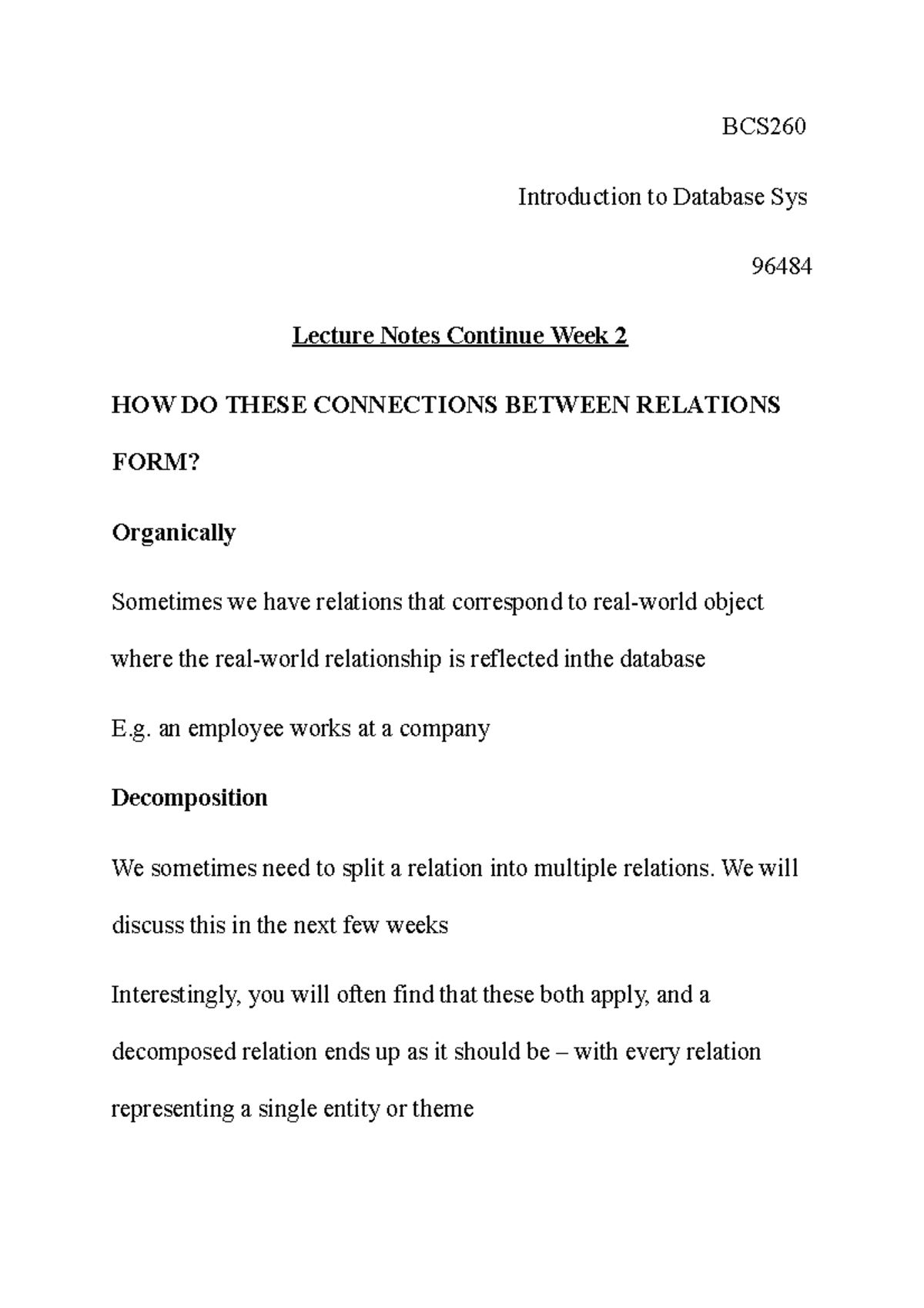 BCS260W2N9 - These are the notes for the second week. - BCS ...