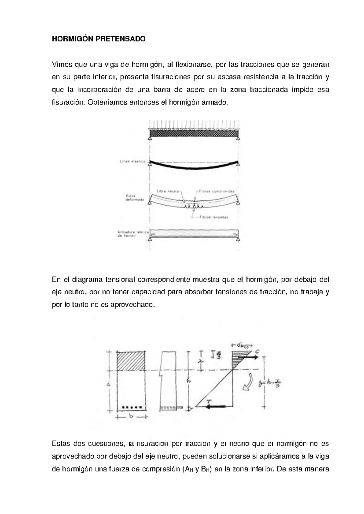 Hormigon Pretensado - Apuntes Catedra - HORMIGÓN PRETENSADO Vimos que ...