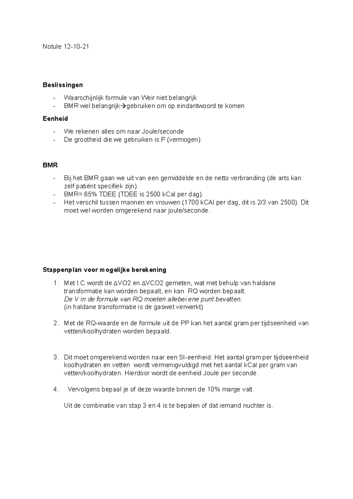 Notule 12-10-21 - handig voor een goede vergadering als je je ogo goed ...