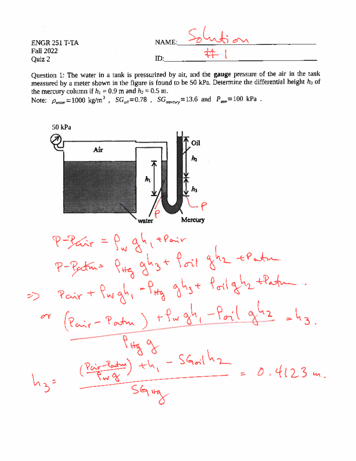 Quiz2 solutions - ENGR 251 - Studocu