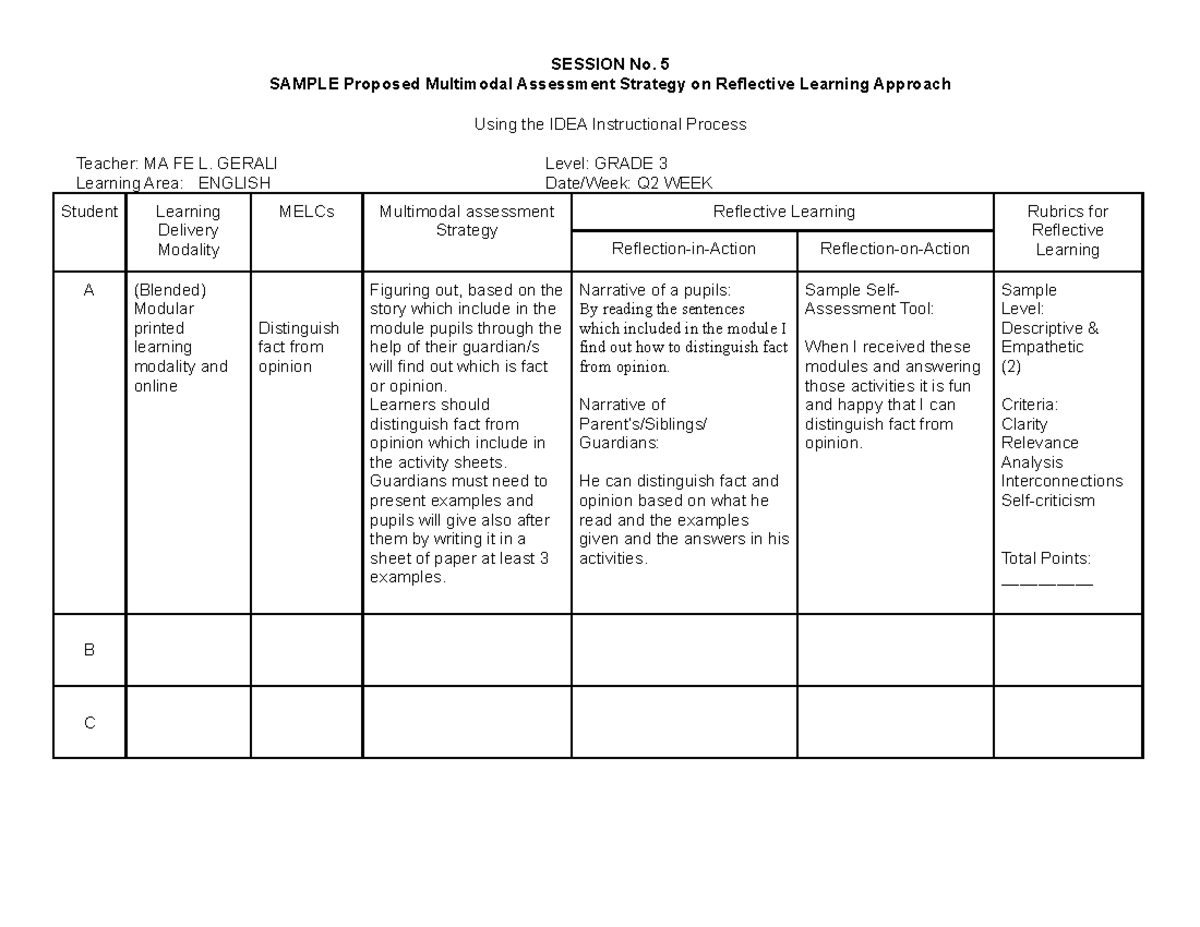 Session N1 - ks;uaguifd8HSO;IDJ;POsd - SESSION No. 5 SAMPLE Proposed ...