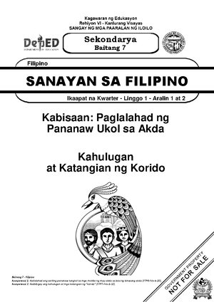 Fil7-Q4-Wk2-Aral3 - useful - Baitang 7 - Filipino Kompetensi ...