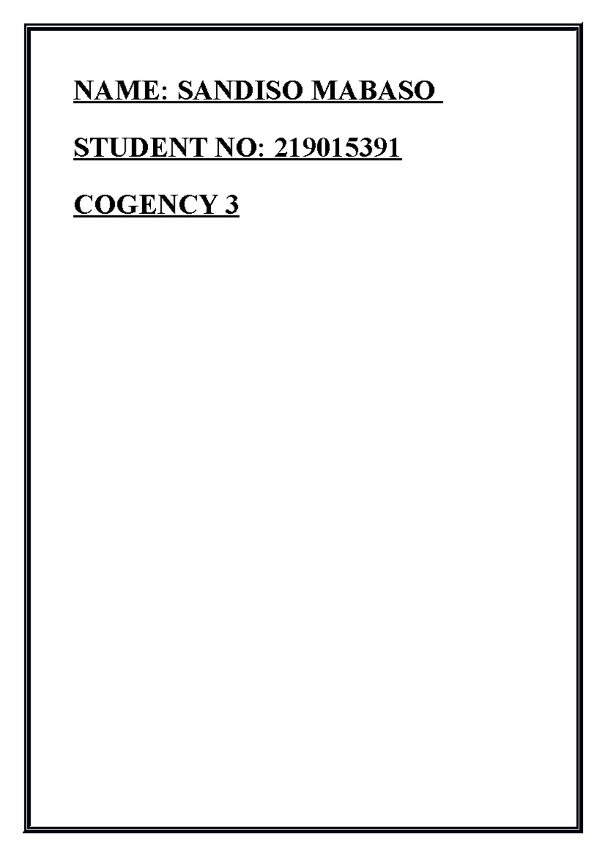 Badly - njjolkkmmm jhgff jjioopookddryuuikkhgft - NAME: SANDISO MABASO ...