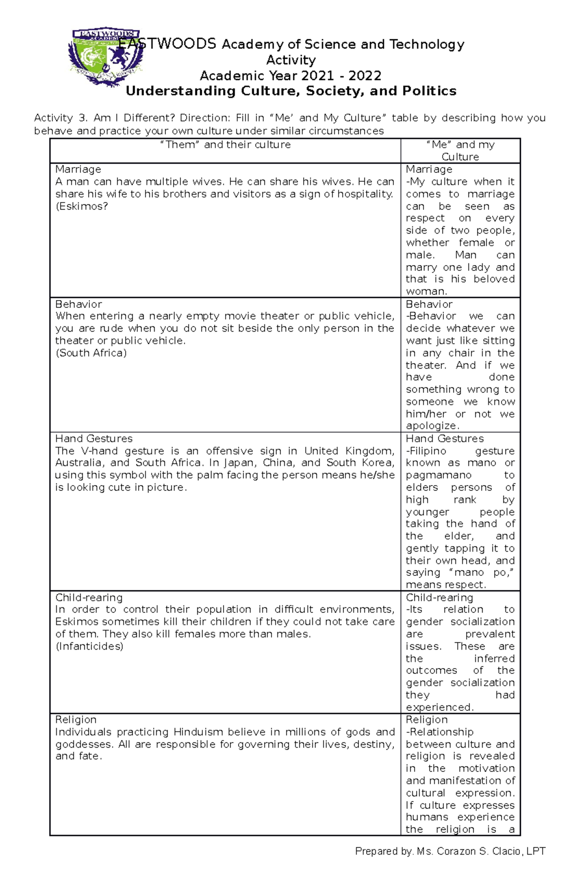 3 Activity Kimberly, Magsaysay - Computer System - Studocu