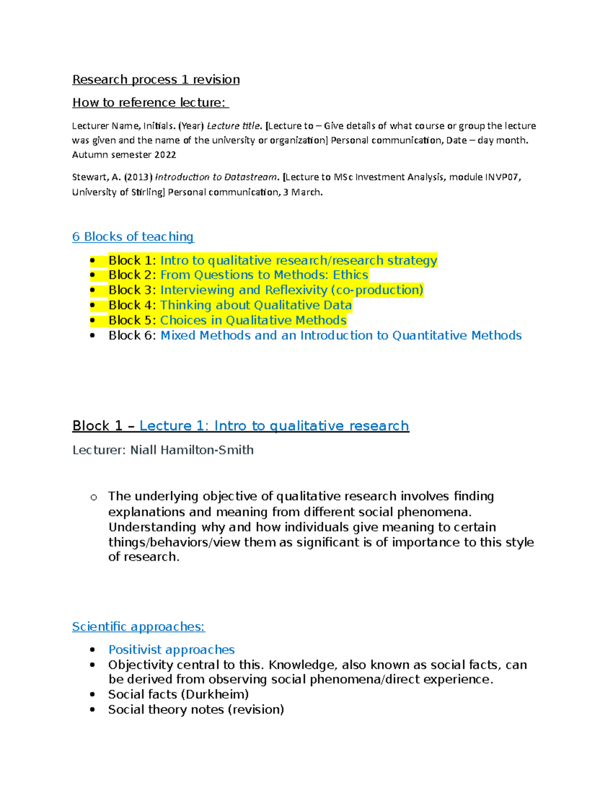 Research process revision notes. - Research process 1 revision How to ...