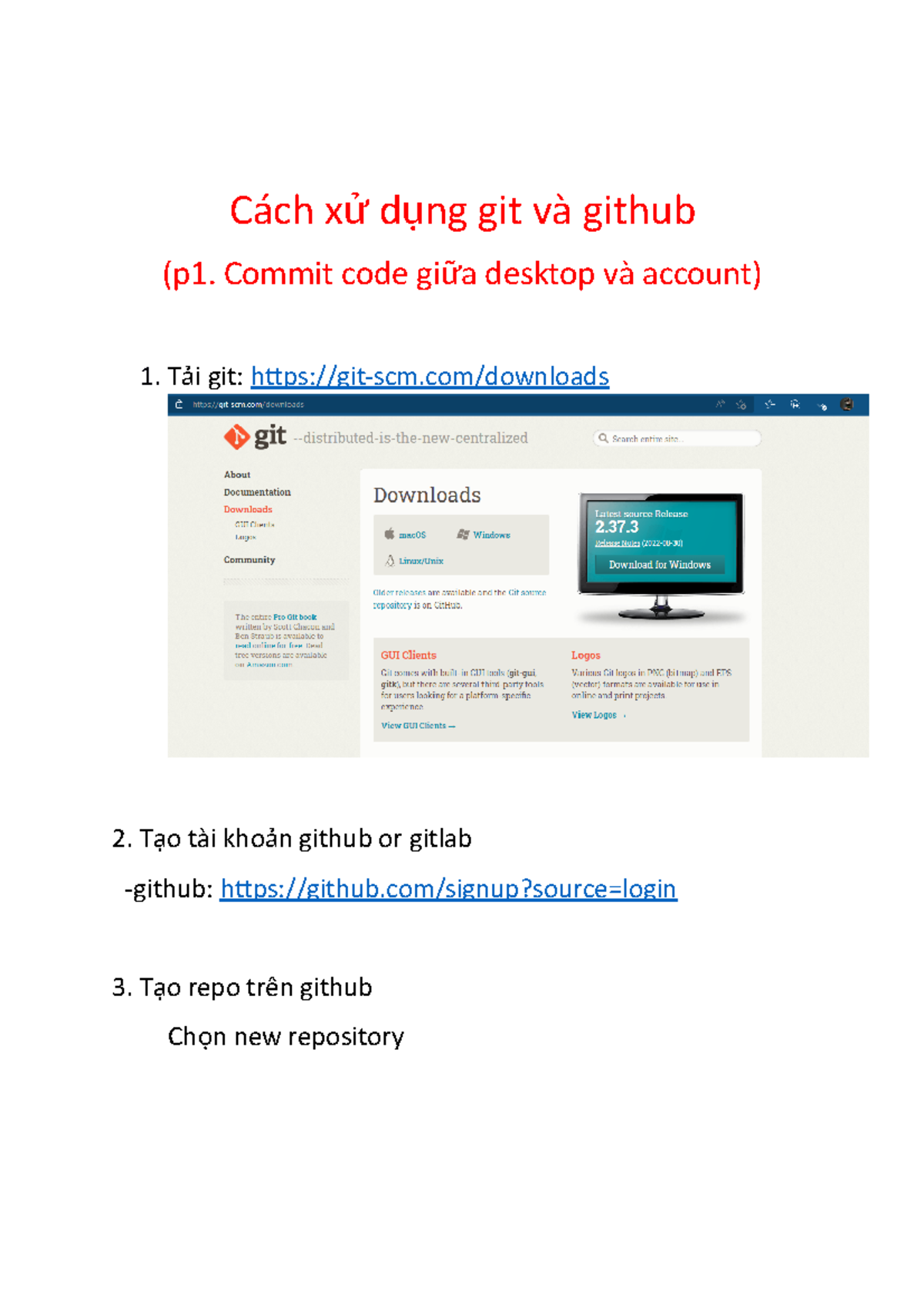 Cách Sử Dụng Git Và Github Cách X ử D Ng Git Và Githubụ P1 Commit