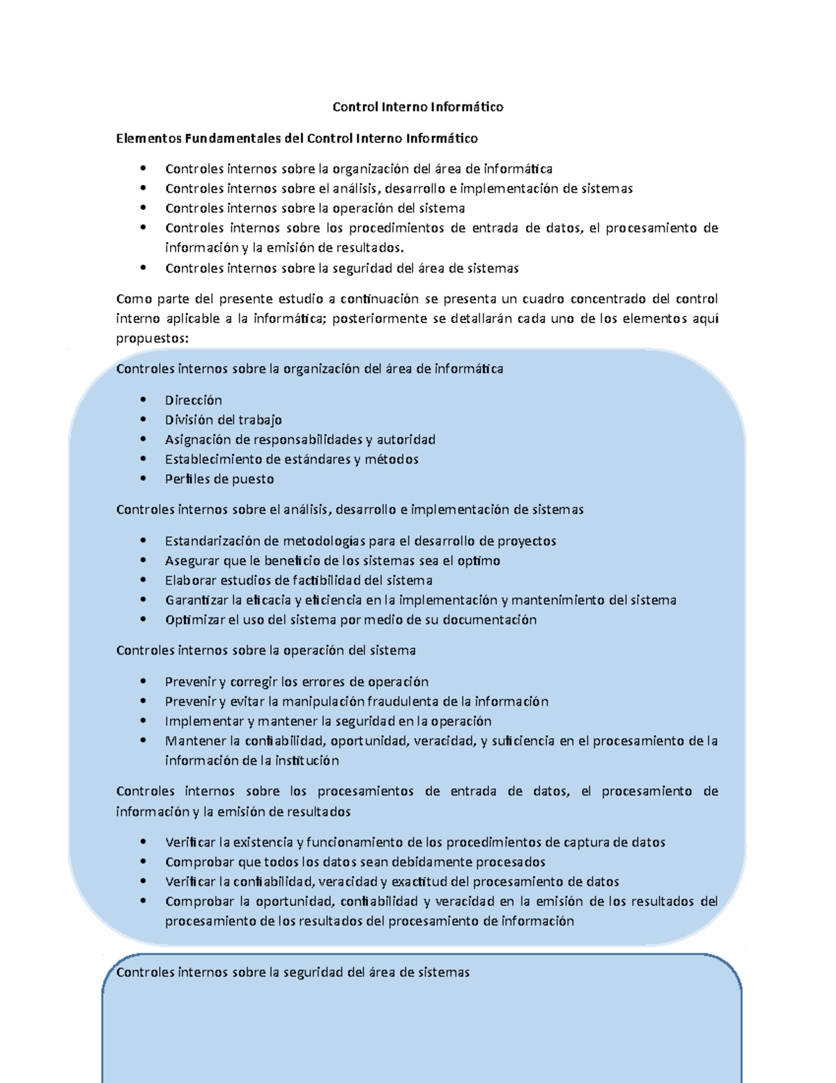 Control Interno Informático - Control Interno Informático Elementos ...