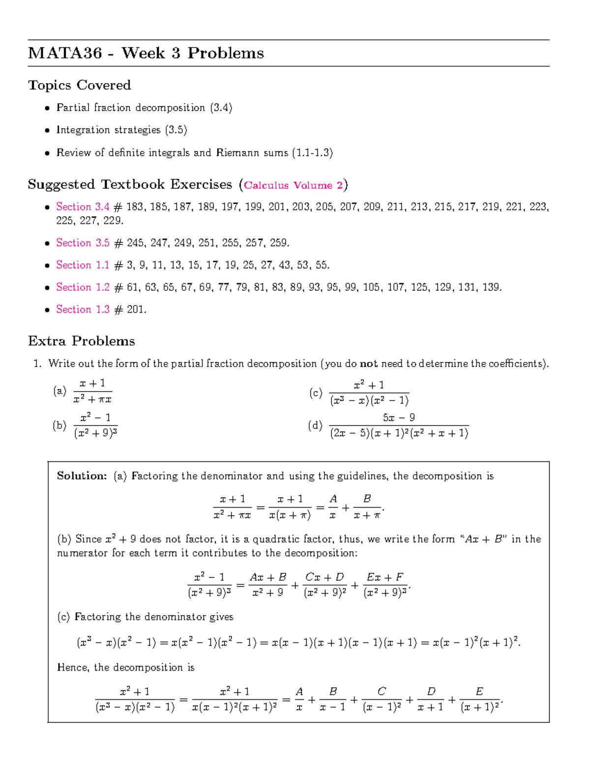 MATA36 Tutorial 03 Problems - MATA36 - Week 3 Problems Topics Covered ...