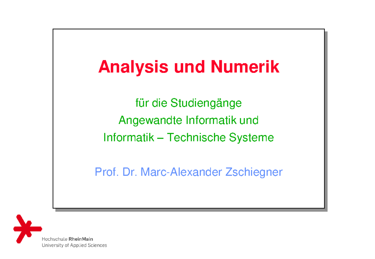 Analysis und Numerik 2022 - Kapitel 1 - Folgen und Grenzwerte ...