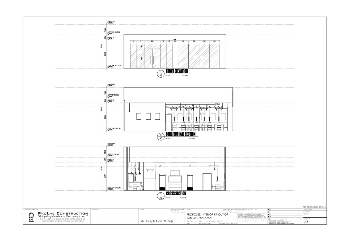A3 - a3 a3 - THIS DRAWING IS COPYRIGHT ARCHITECT: CLIENT : PROJECT ...