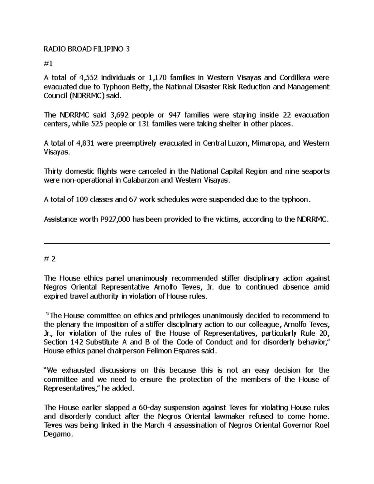 Radio Broad Filipino 3 - 8ieisjsjwj - RADIO BROAD FILIPINO 3 A total of ...
