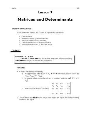 Module 1 Lesson 2 - Lesson 2 Data Presentation Types of Data ...