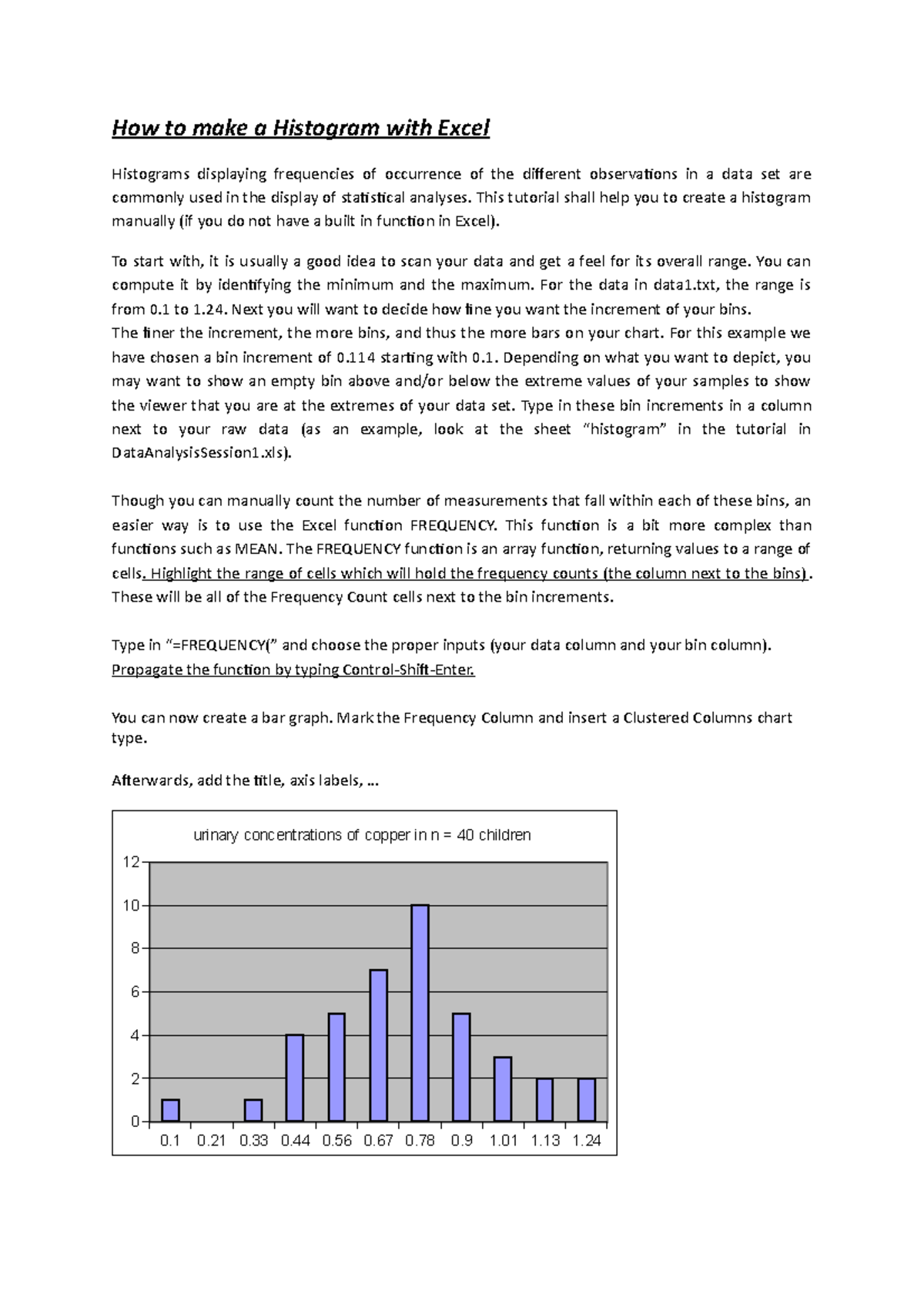 How to make a Histogram with Excel - How to make a Histogram with Excel ...