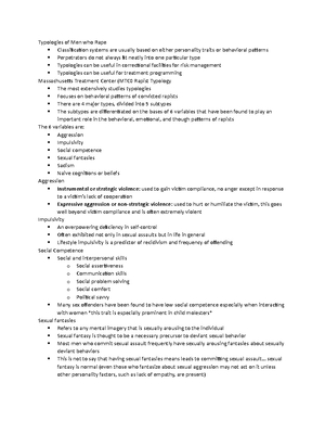 PS283 Final - Forensic Psychology intro detailed lecture notes from the ...