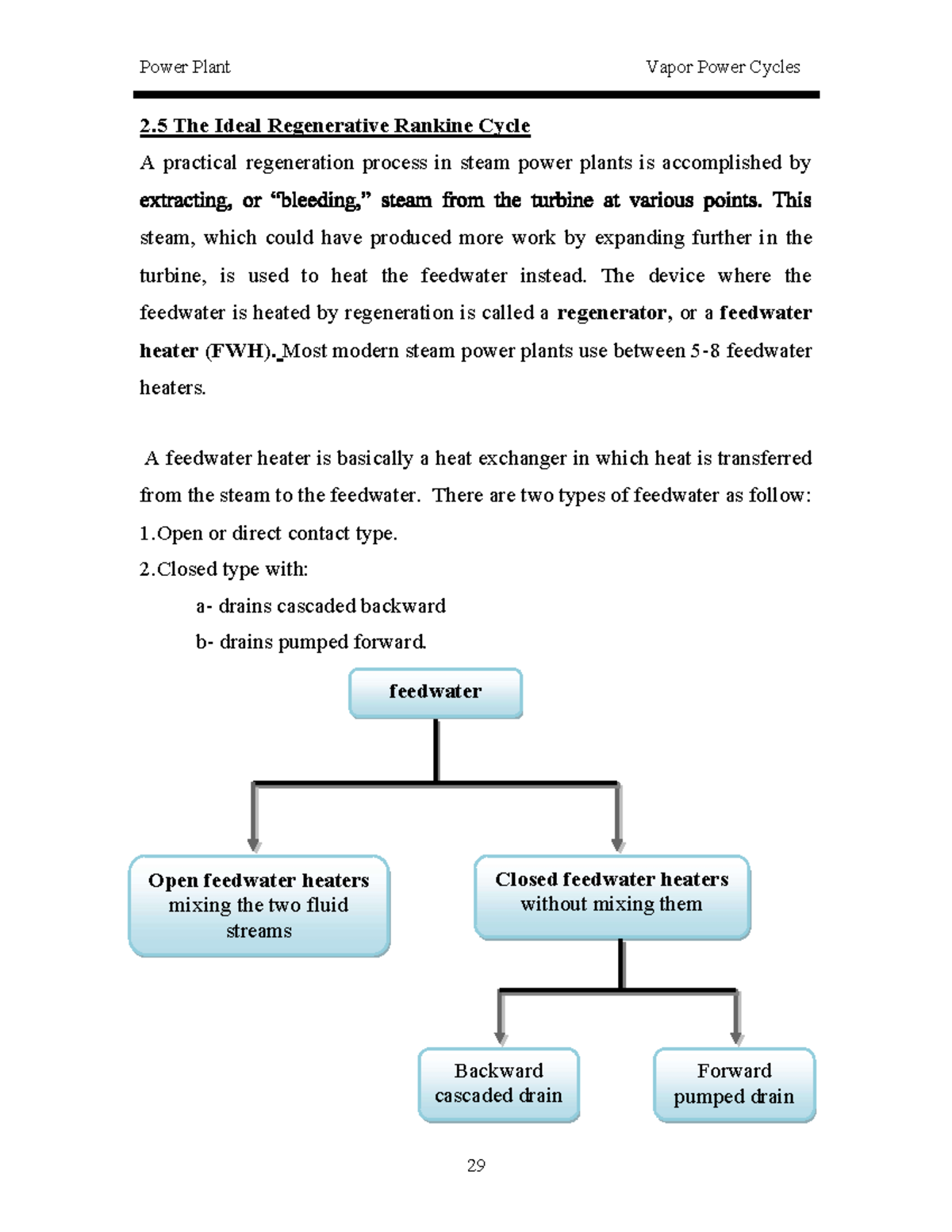 Power plant design and engineering - 2 The Ideal Regenerative Rankine ...