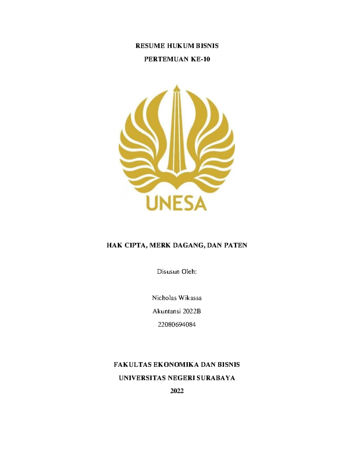 Hak Cipta, Merk Dagang, dan Hak Paten - RESUME HUKUM BISNIS PERTEMUAN ...
