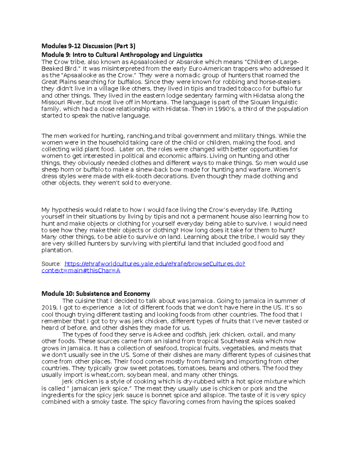 Modules 9-12 Discussion (Part 3) - ” It was misinterpreted from the ...