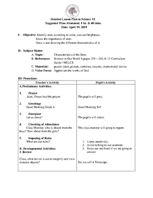 Grade 9 English DLP - a detailed lesson plan in Word stress - DAILY ...