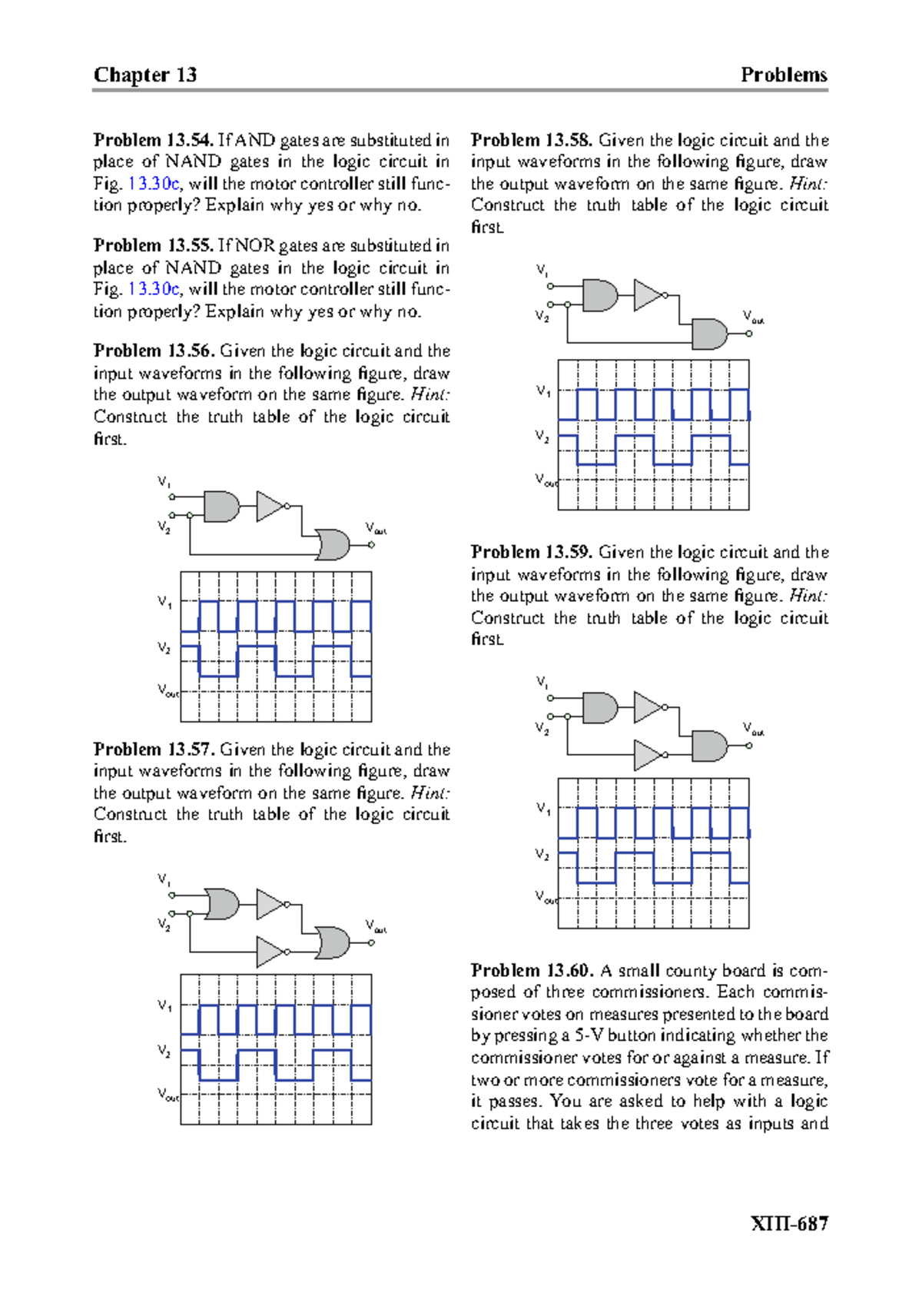 Practical Electrical Engineering-234 - Problem 13. If AND gates are ...