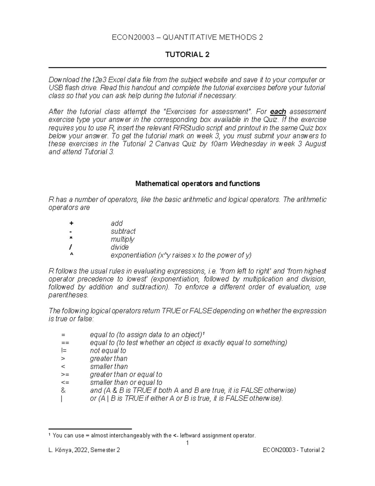 Tutorial 2 Non Parametric Testing 1 Econ20003 ñ Quantitative Methods 2 Tutorial 2 Download