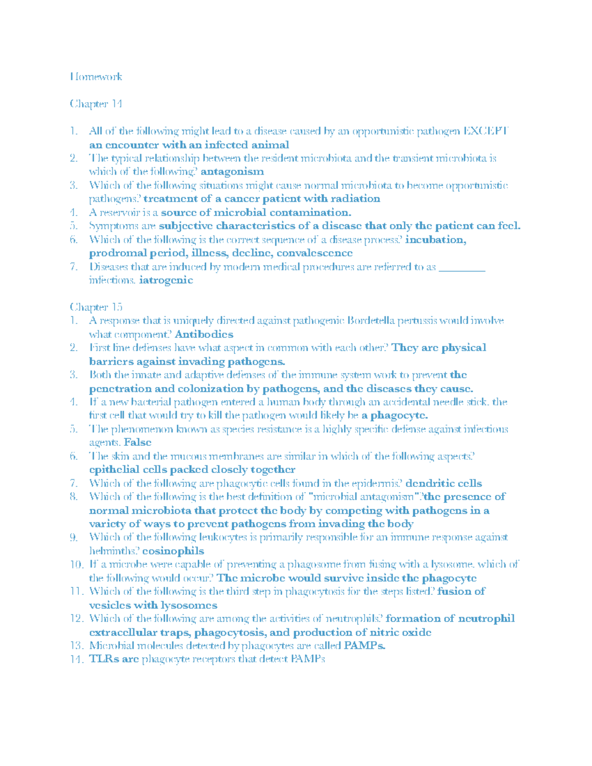 SG exam 2 - Exam 2 Content - Homework Chapter 14 All of the following ...