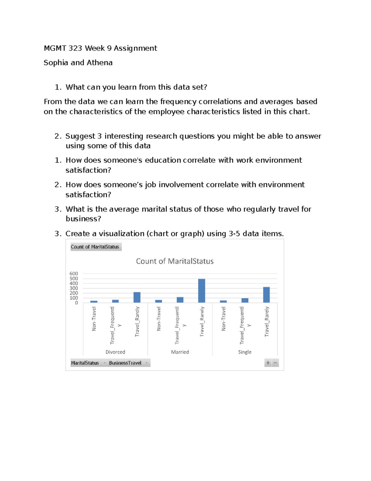 MGMT 323 Week 13 Assignment - MGMT 323 Week 9 Assignment Sophia and Athena 1. What can you learn ...