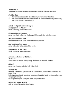 Dance Critique Info - Dance Critique Information As part of your grade ...