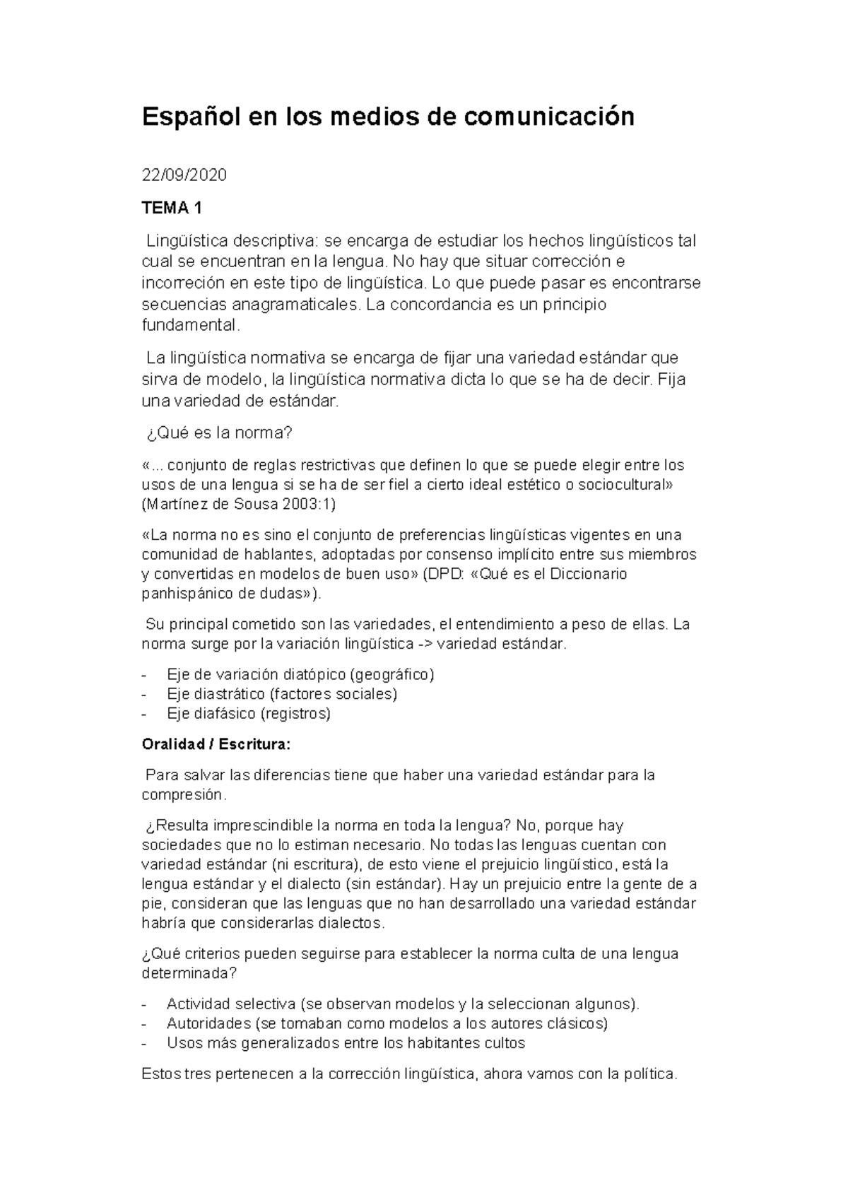 Español en los medios de comunicación entero - Español en los medios de ...